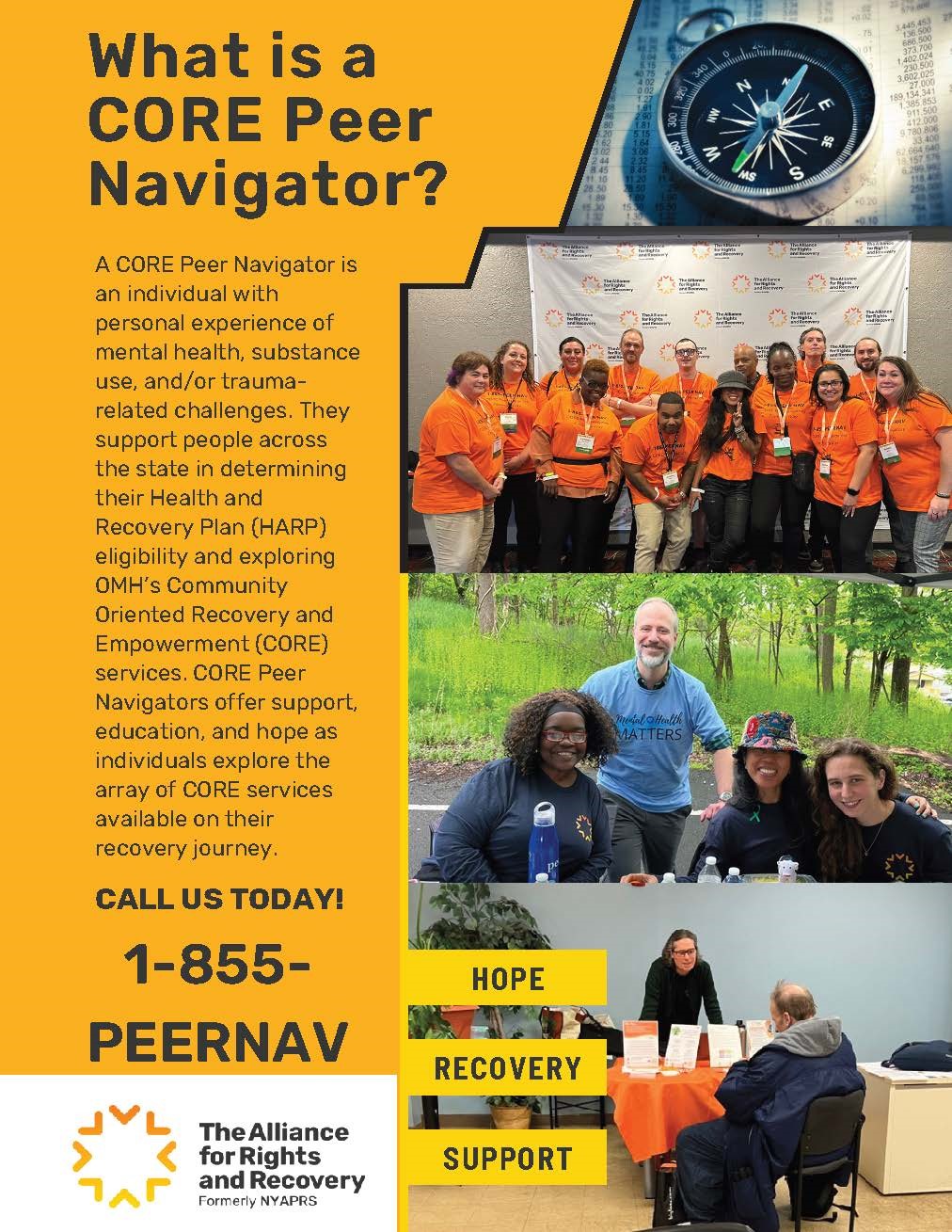 What is a CORE Peer Navigator? - The Alliance for Rights and Recovery
