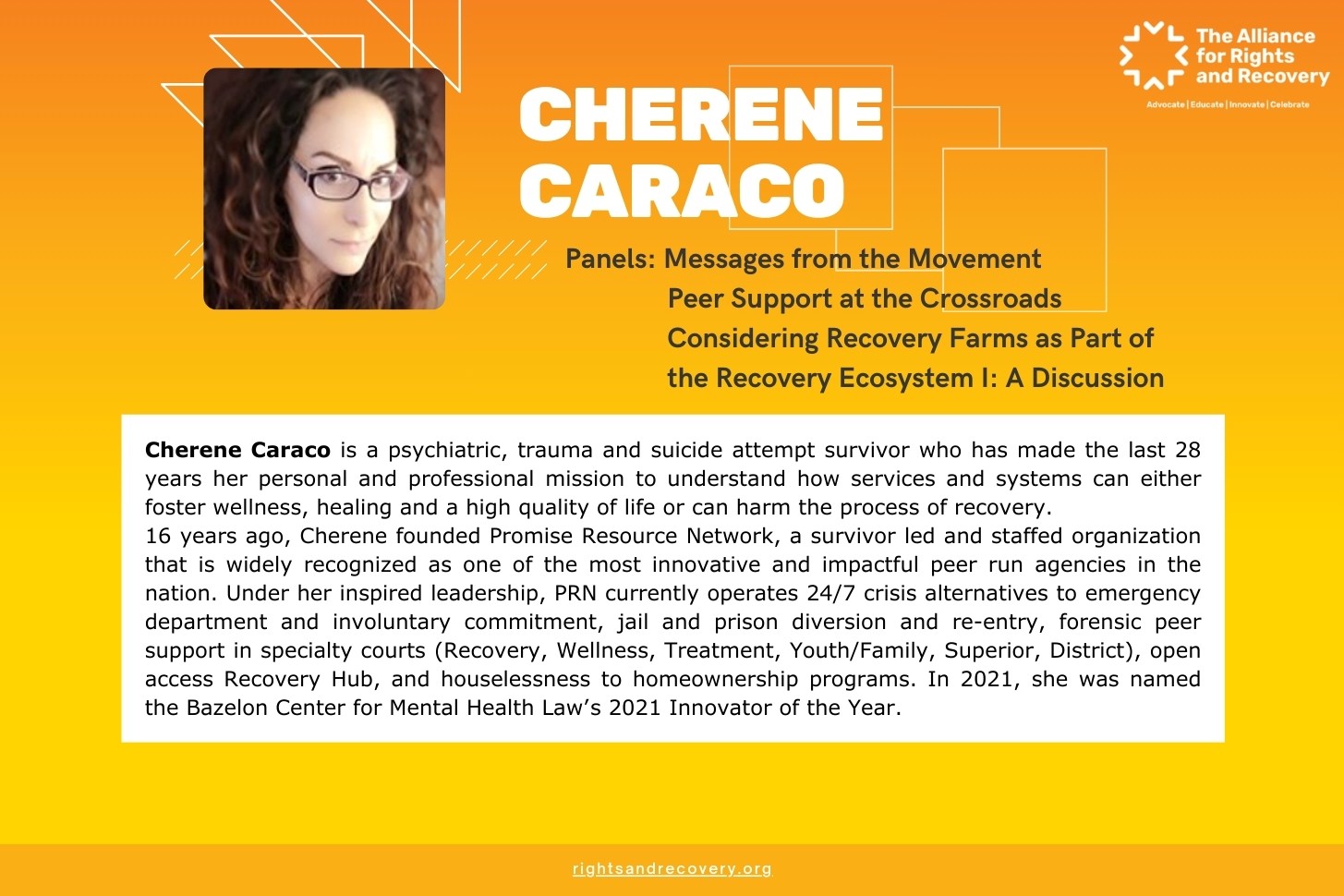 Meet Human Rights Advocacy and Peer Services Pioneer Cherene Caraco as ...