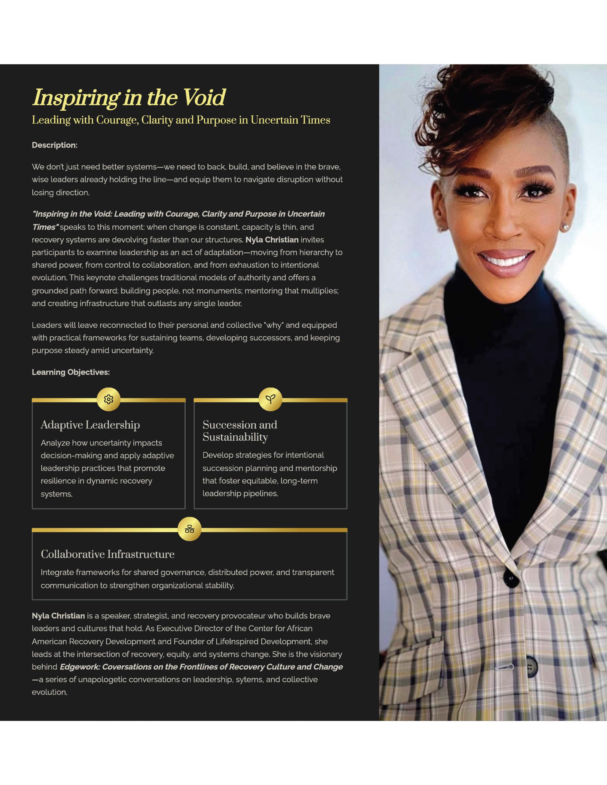 Register to Hear Keynote Speaker Nyla Christian at the 16th Annual ...