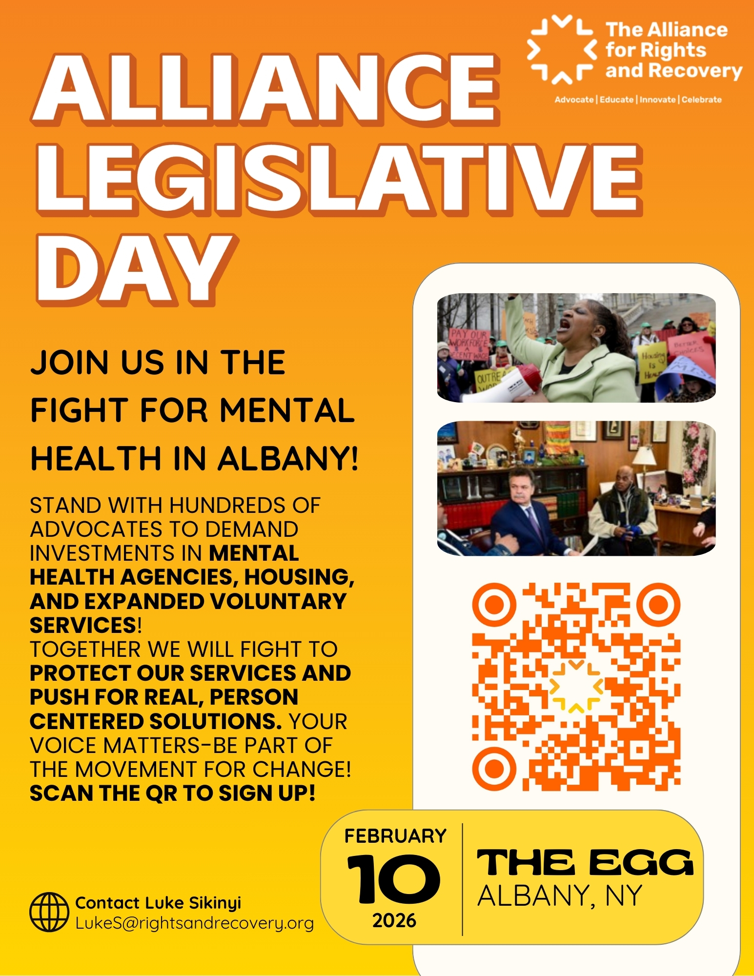 Upcoming Alliance Advocacy Events: Legislative Day & Regional Forums, Your Voice Is Needed Now ...